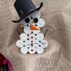 Handmade Cork Snowman, Holiday Winter Decor - Etsy