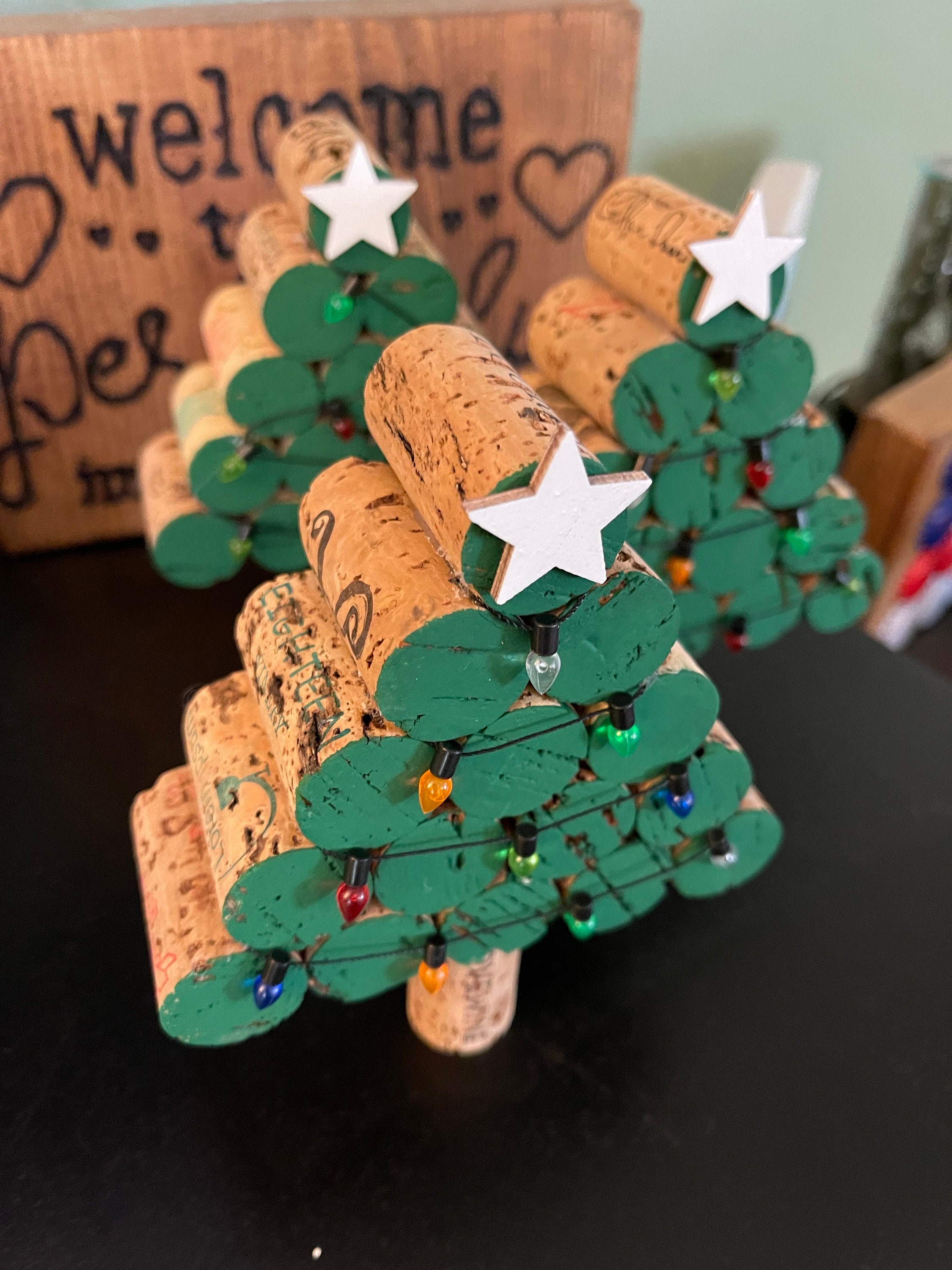 Cork Christmas Tree - Etsy