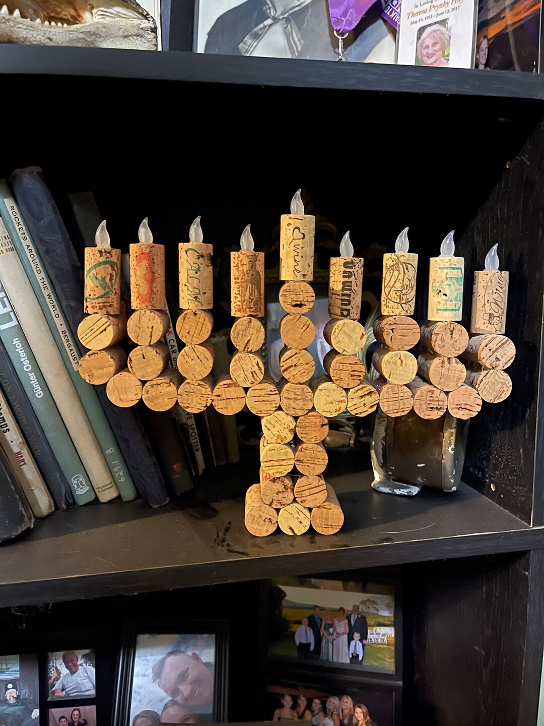 Cork Menorah - Etsy