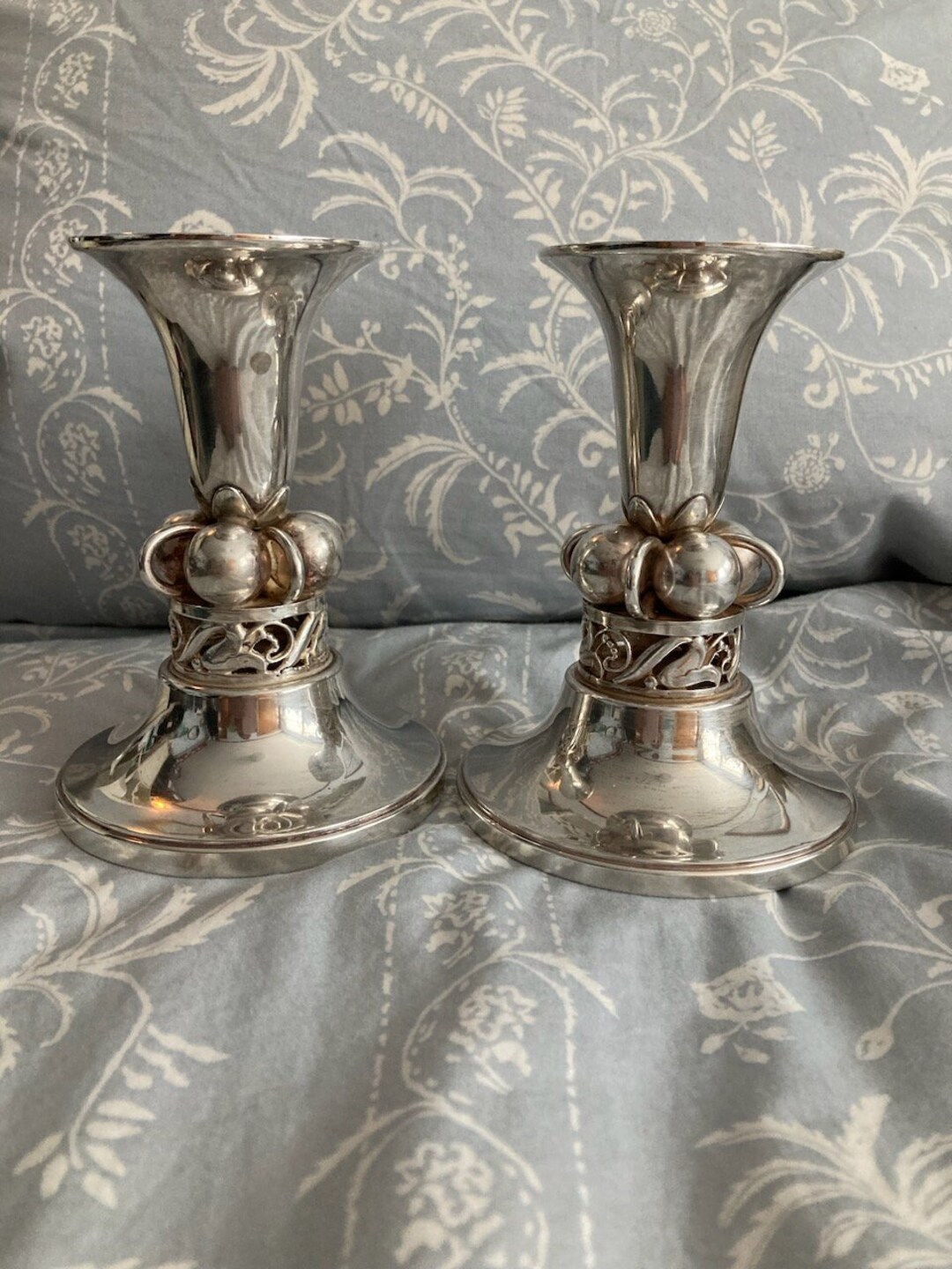 Sterling Art Deco Candlesticks (pair of Two) by Durham Silver Co. - Etsy