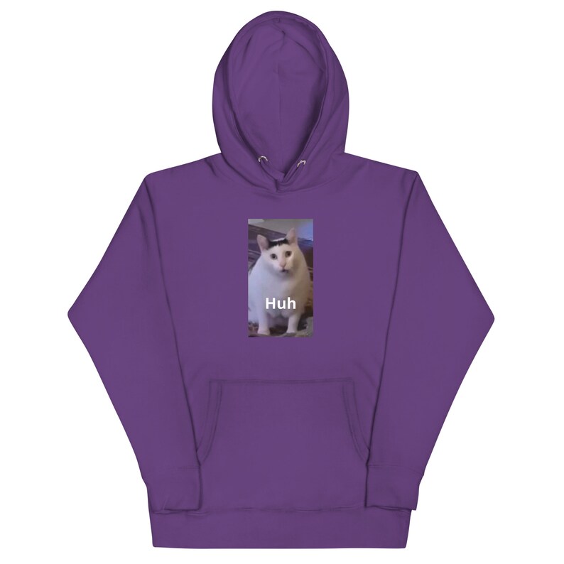 Huh Cat Meme Unisex Hoodie - Etsy