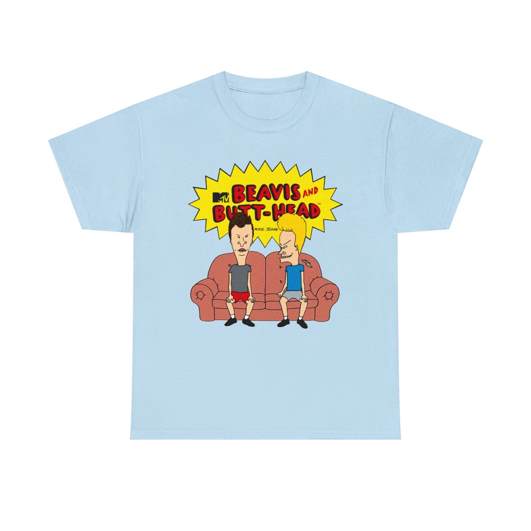 Beavis and Butthead Sitting Couch Classic MTV 90s Cartoon - Etsy