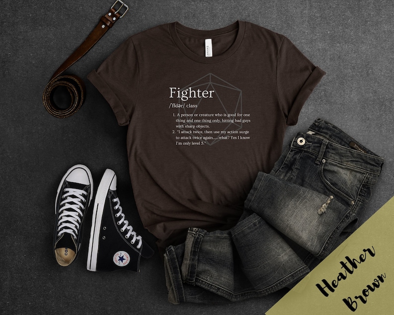 Fighter Definition Dungeons and Dragons Shirt Dnd Tee - Etsy