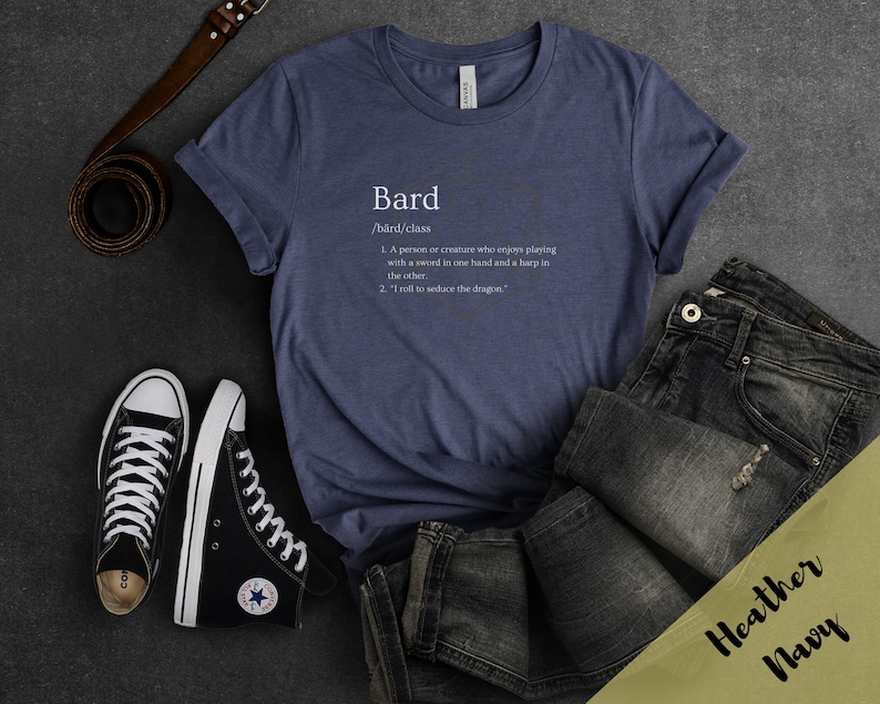 Bard Definition Dungeons and Dragons Shirt Dnd Tee Bard - Etsy