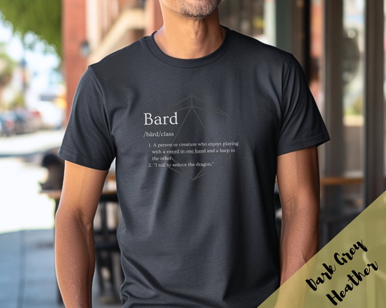 Bard Definition Dungeons and Dragons Shirt: TTRPG Gamer Tee - Etsy