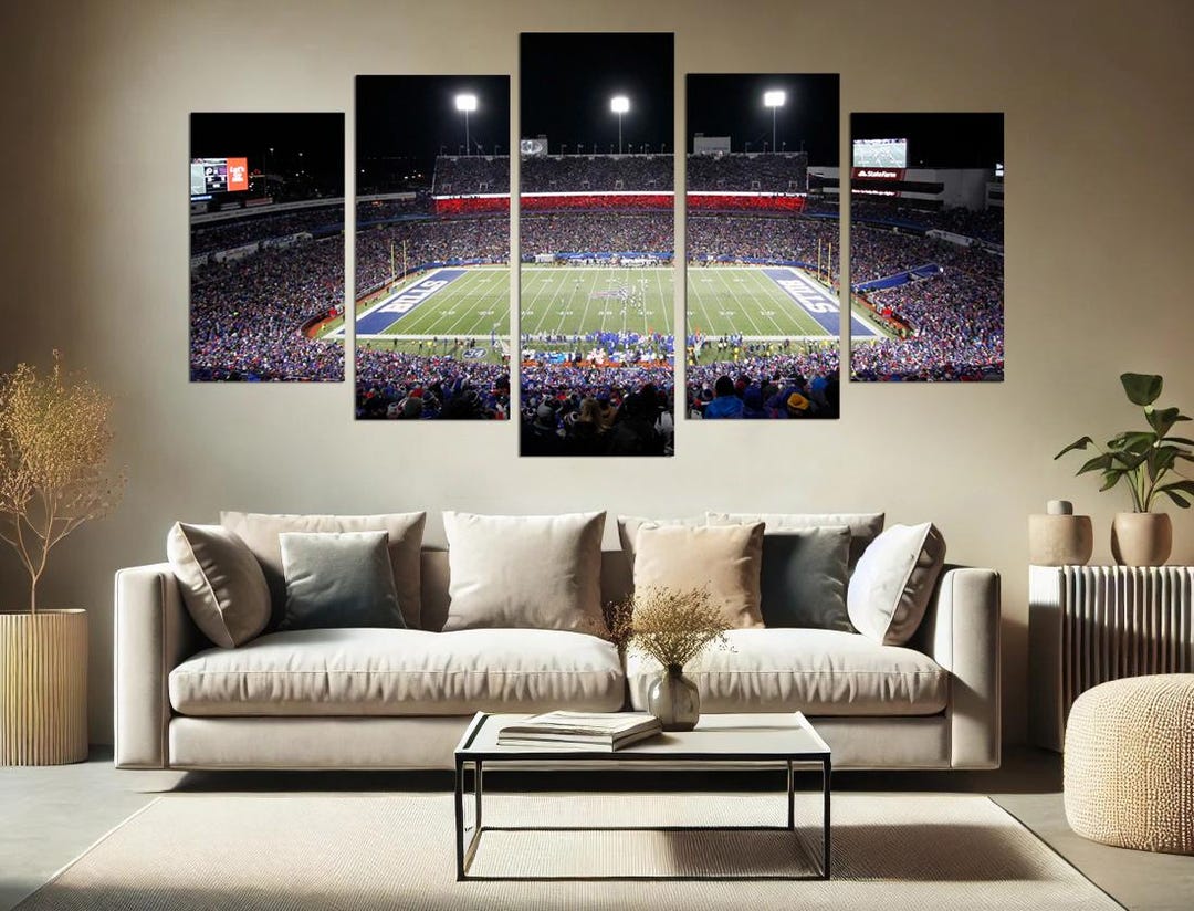 Highmark Stadium Field Wall Canvas Print, New York Art Decor, Art for ...