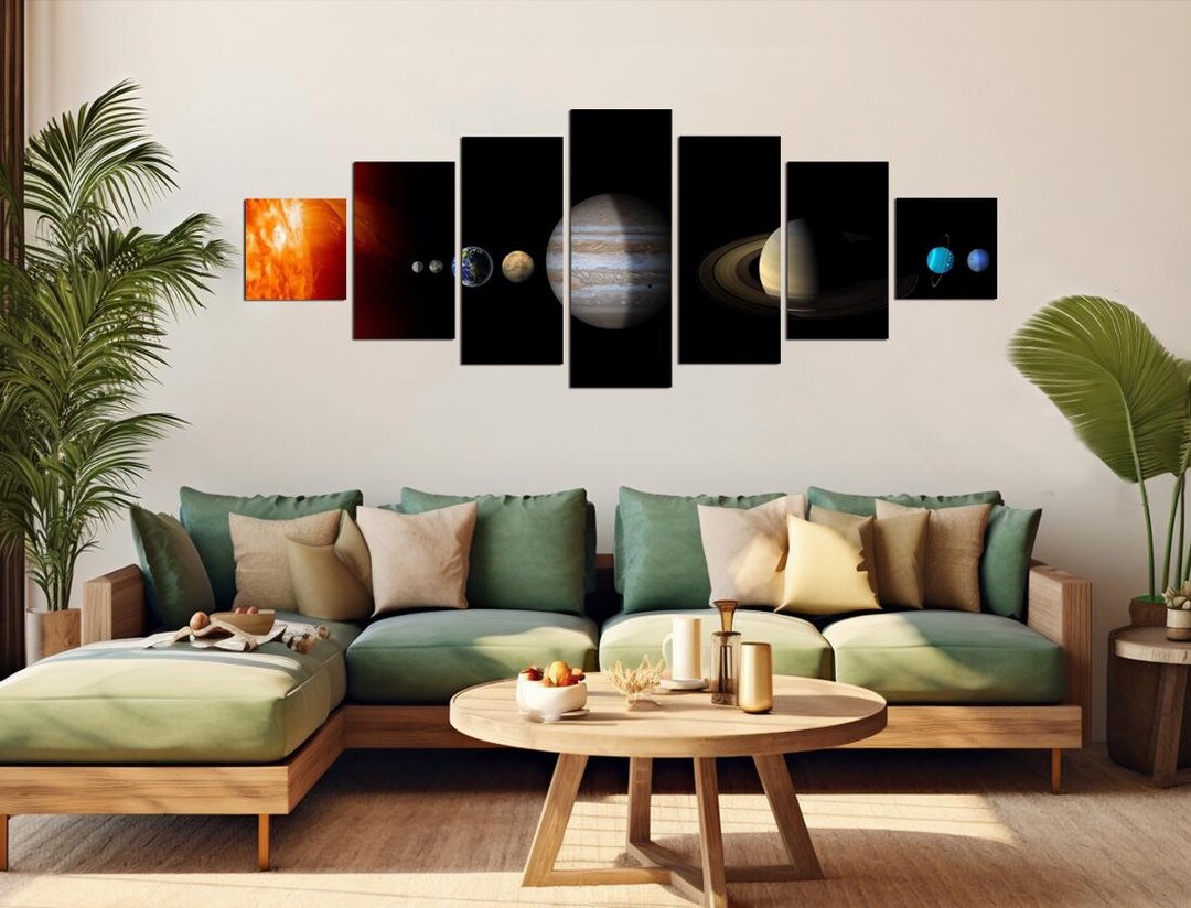 Solar System Wall Art Decor, Space Engineers Canvas Print, Planets ...