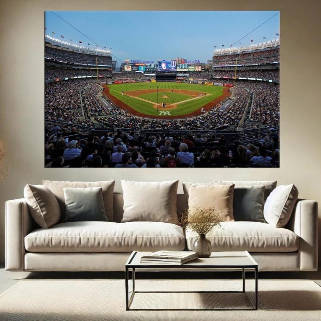 Yankee Stadium Wall Art, Canvas Print, New York Wall Decor, Art Design ...