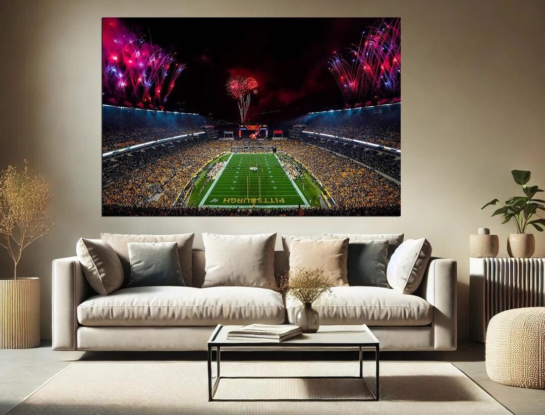 Heinz Field Stadium Framed Canvas Print, Wall Art Decor, Pittsburgh ...