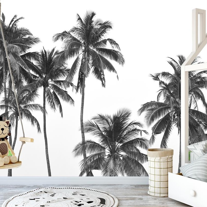 Palm Tree Wall Mural - Etsy