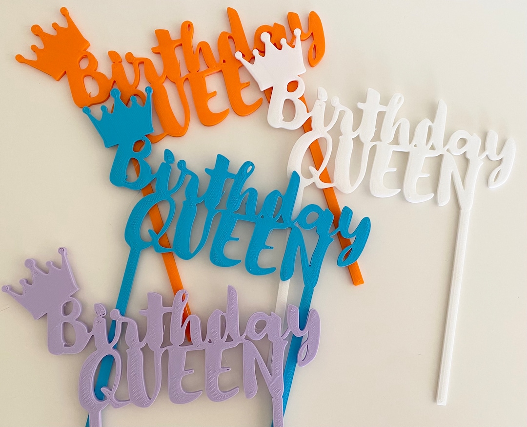 Birthday Queen Cake Topper - Etsy