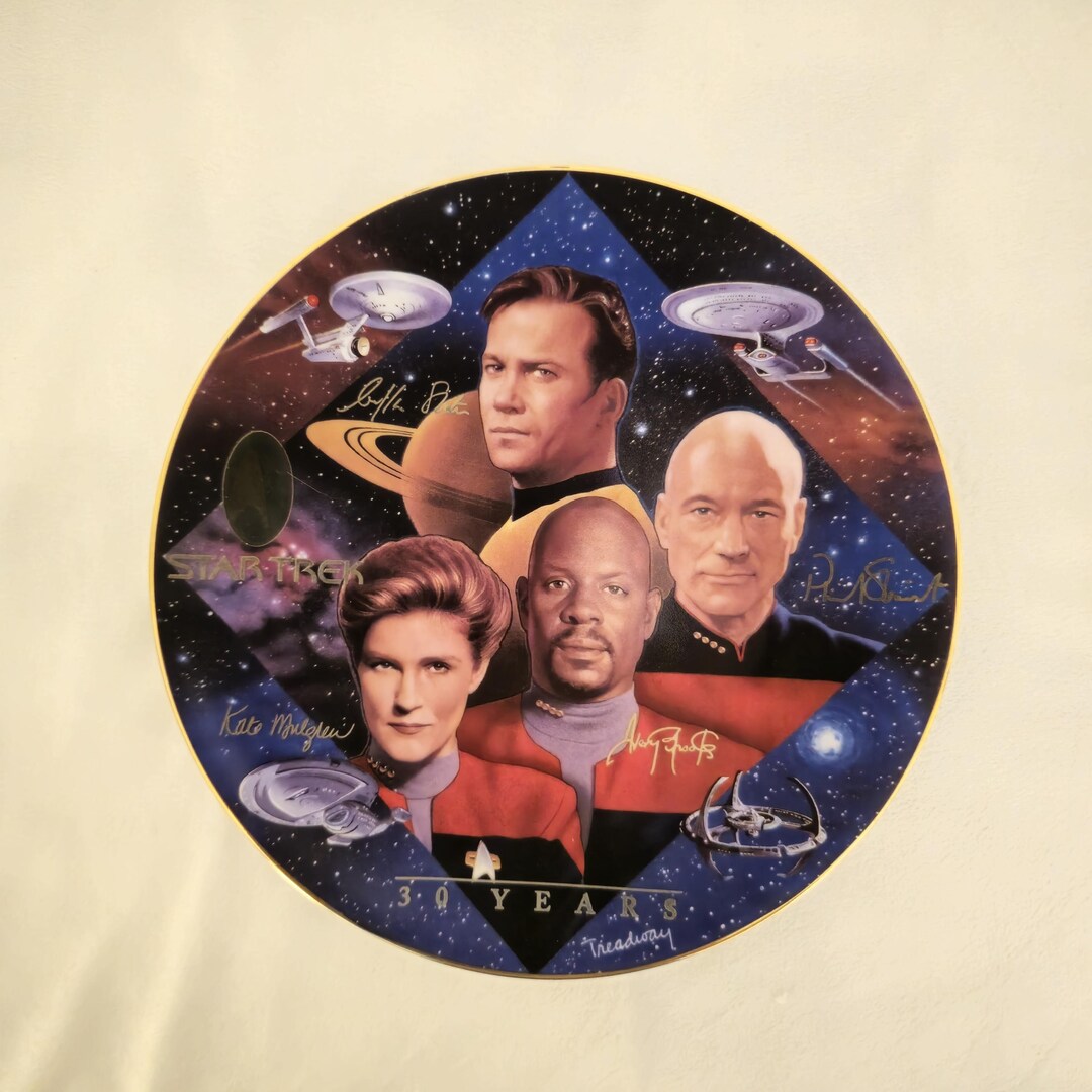 4 Star Trek Commemorative Plates Hamilton Collection - Etsy