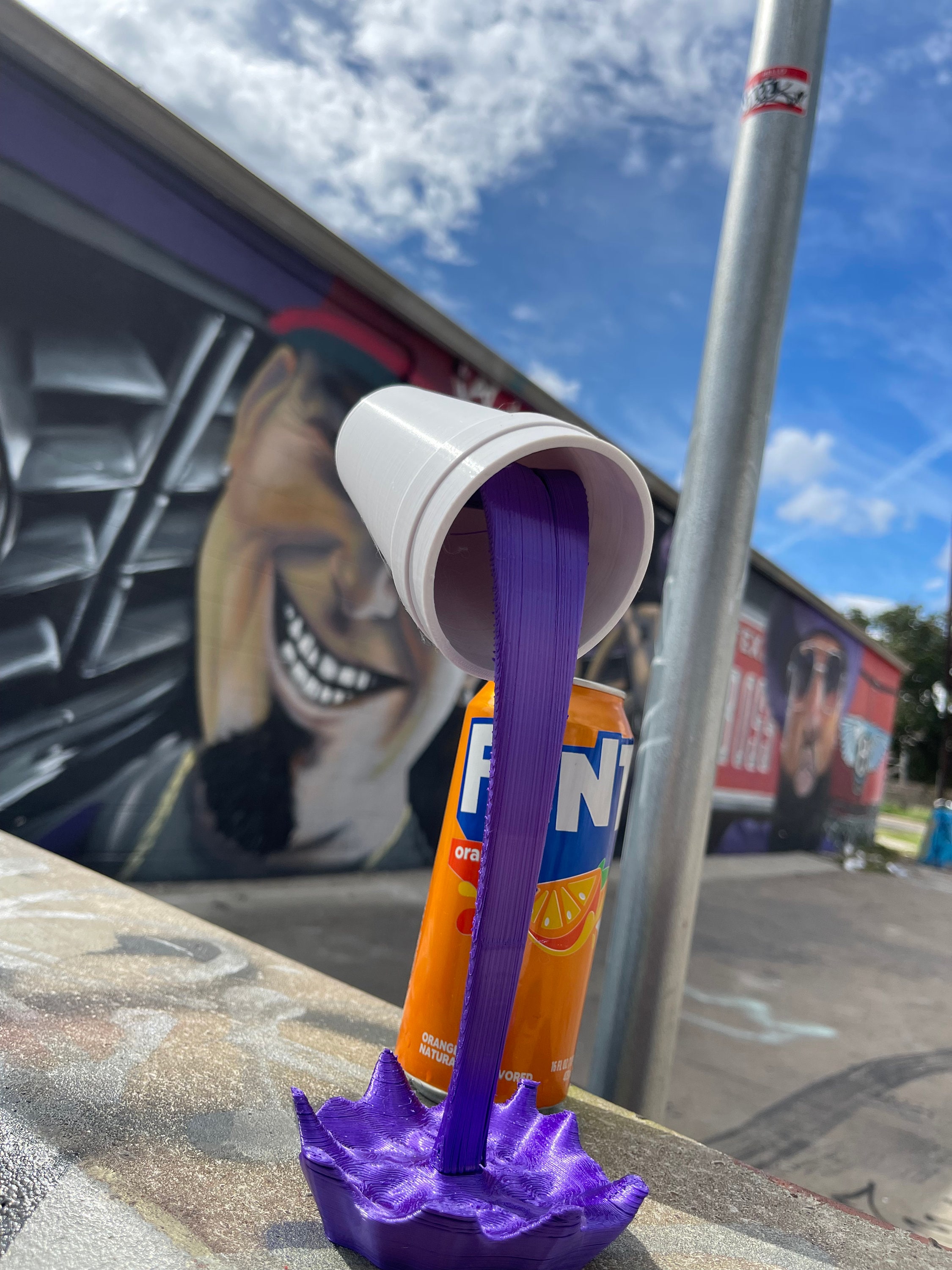 Lean Cup Tipping Drippin Sippin Drank Syrup Purple DJ Screw 3D Print - Etsy