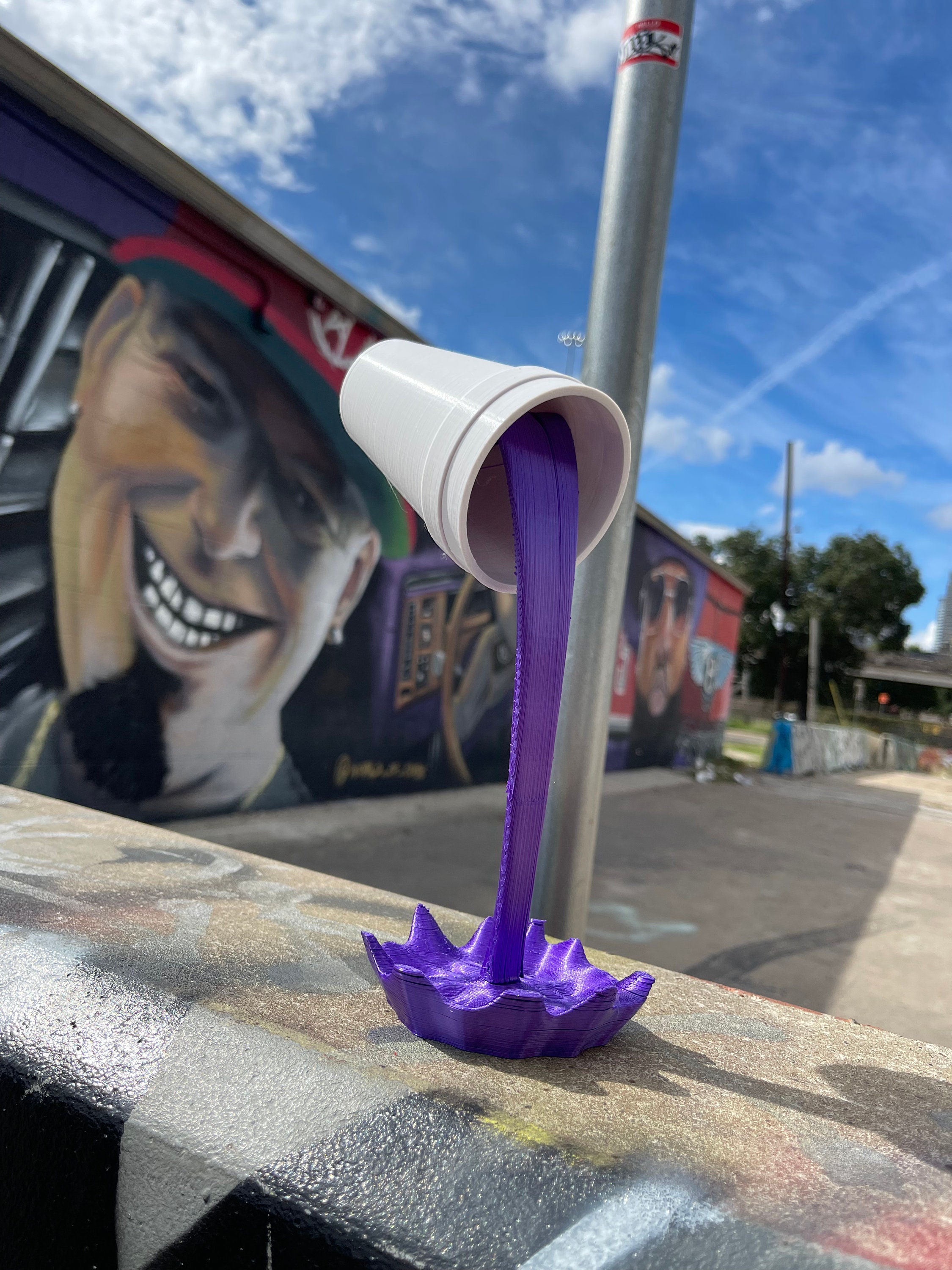 Lean Cup Tipping Drippin Sippin Drank Syrup Purple DJ Screw 3D Print - Etsy