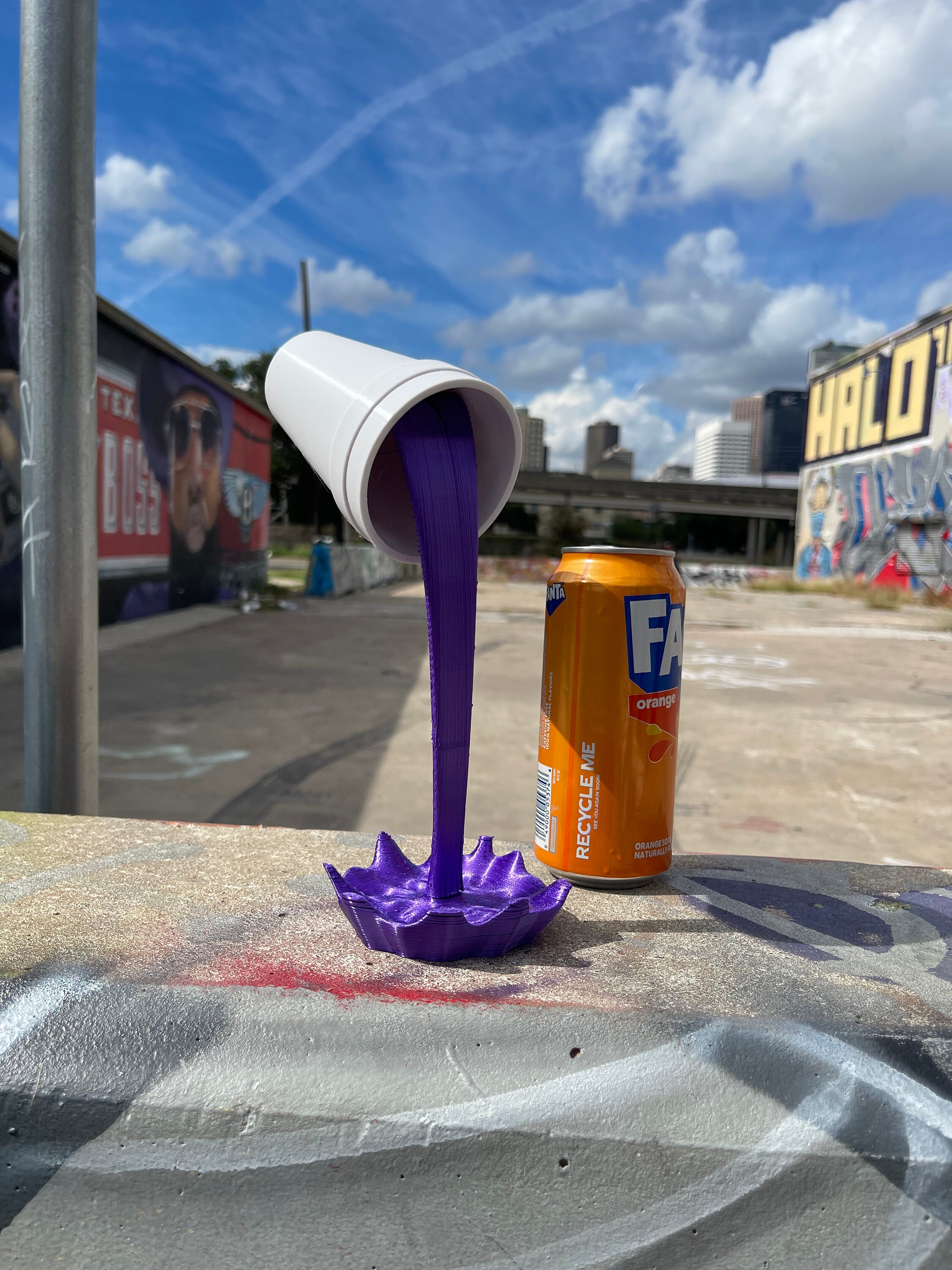 Lean Cup Tipping Drippin Sippin Drank Syrup Purple DJ Screw 3D Print - Etsy