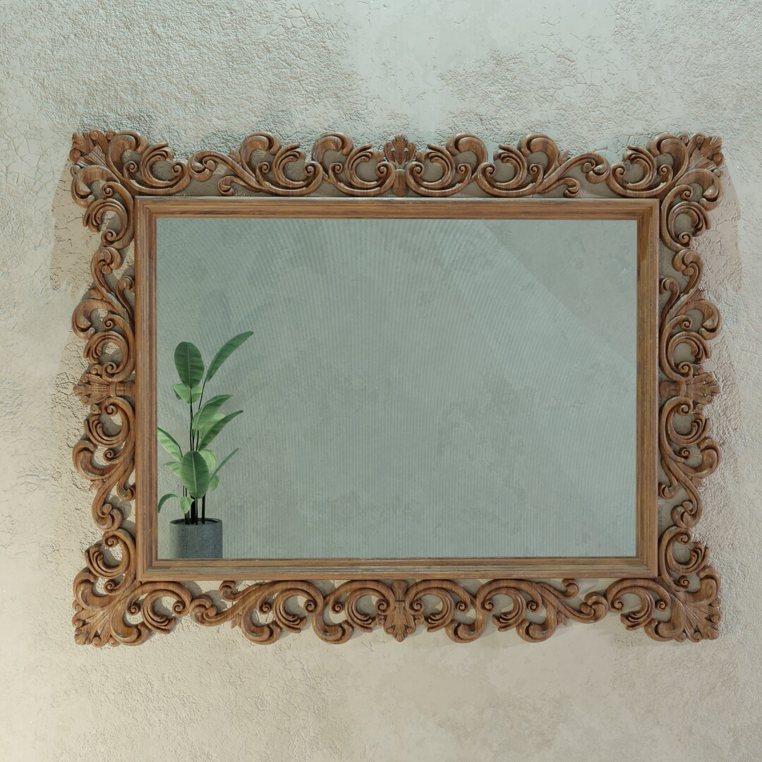 Frame for a Mirror. 3D Model for CNC Machine.3d STL File - Etsy Canada