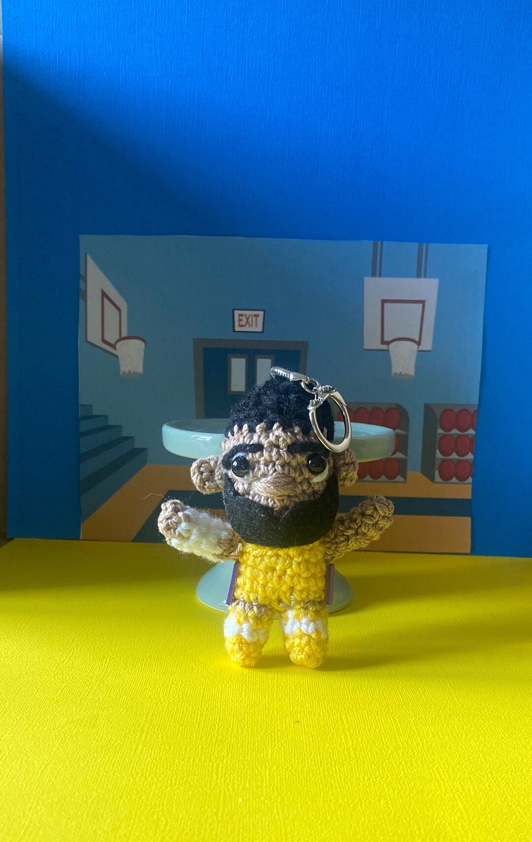Lebron James Keychain, Crochet, Handmade, Yarn, Basketball, Lakers - Etsy