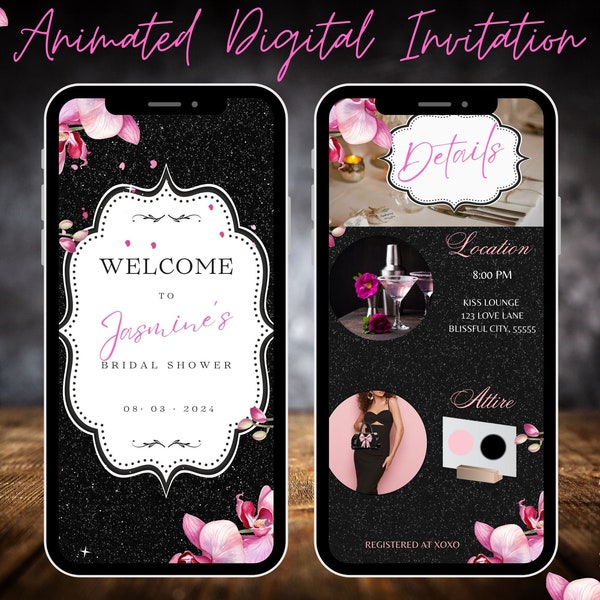 21st Birthday Party Digital Animated Invitation, Party Video Evite ...