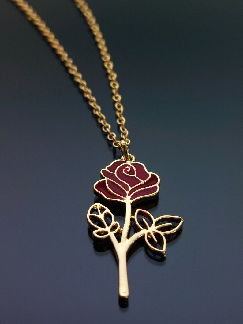 Rose Pendant - Etsy