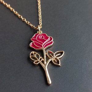 Rose Pendant - Etsy