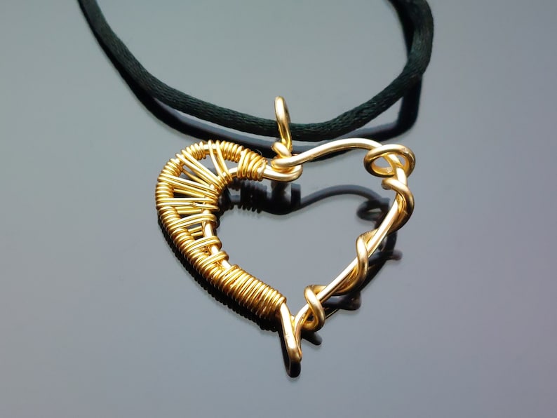 Wire Wrapped Heart Pendant - Etsy