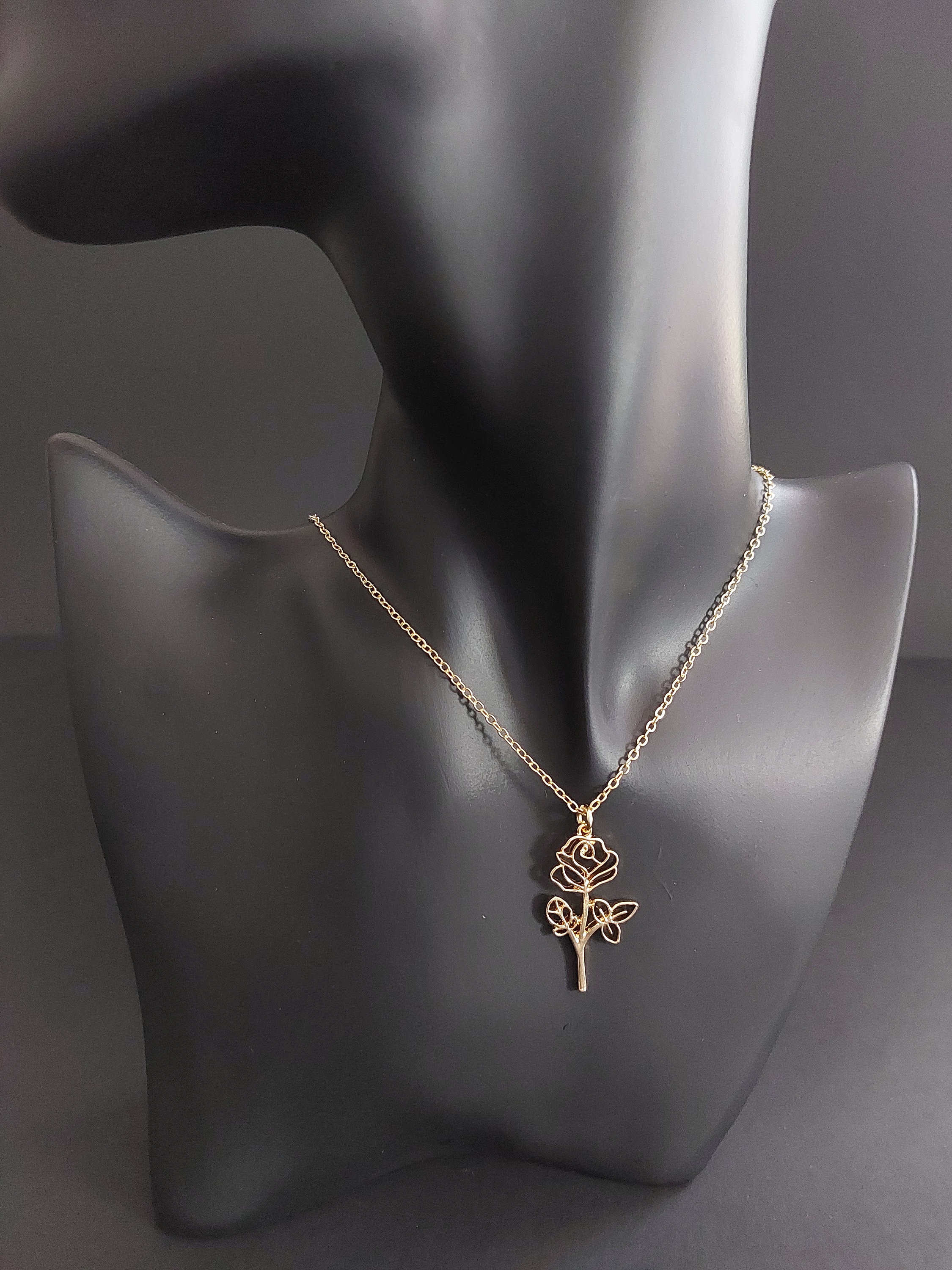 Rose Pendant - Etsy