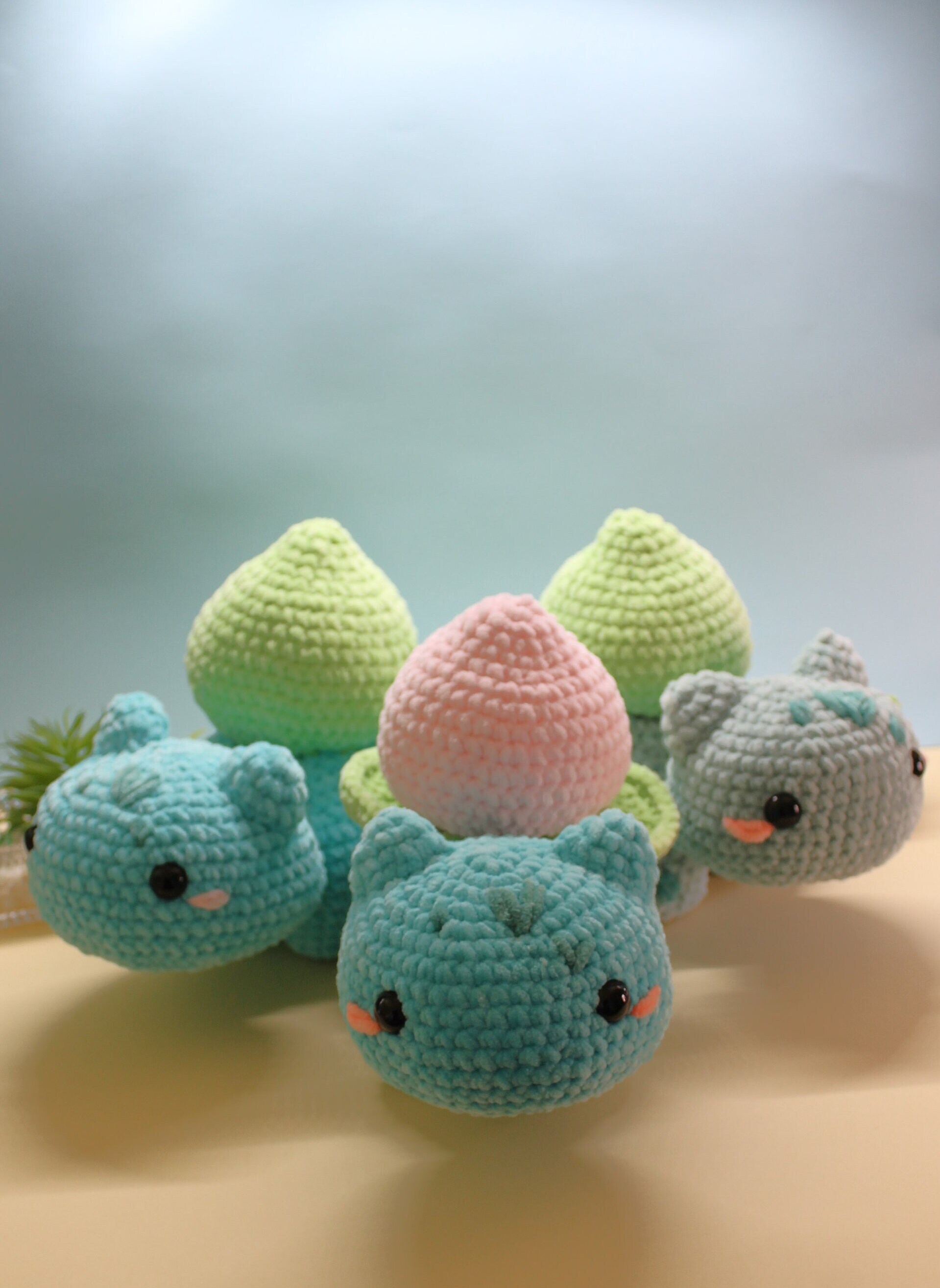Bulbasaur CUSTOM Crochet Plush Amigurumi - Etsy