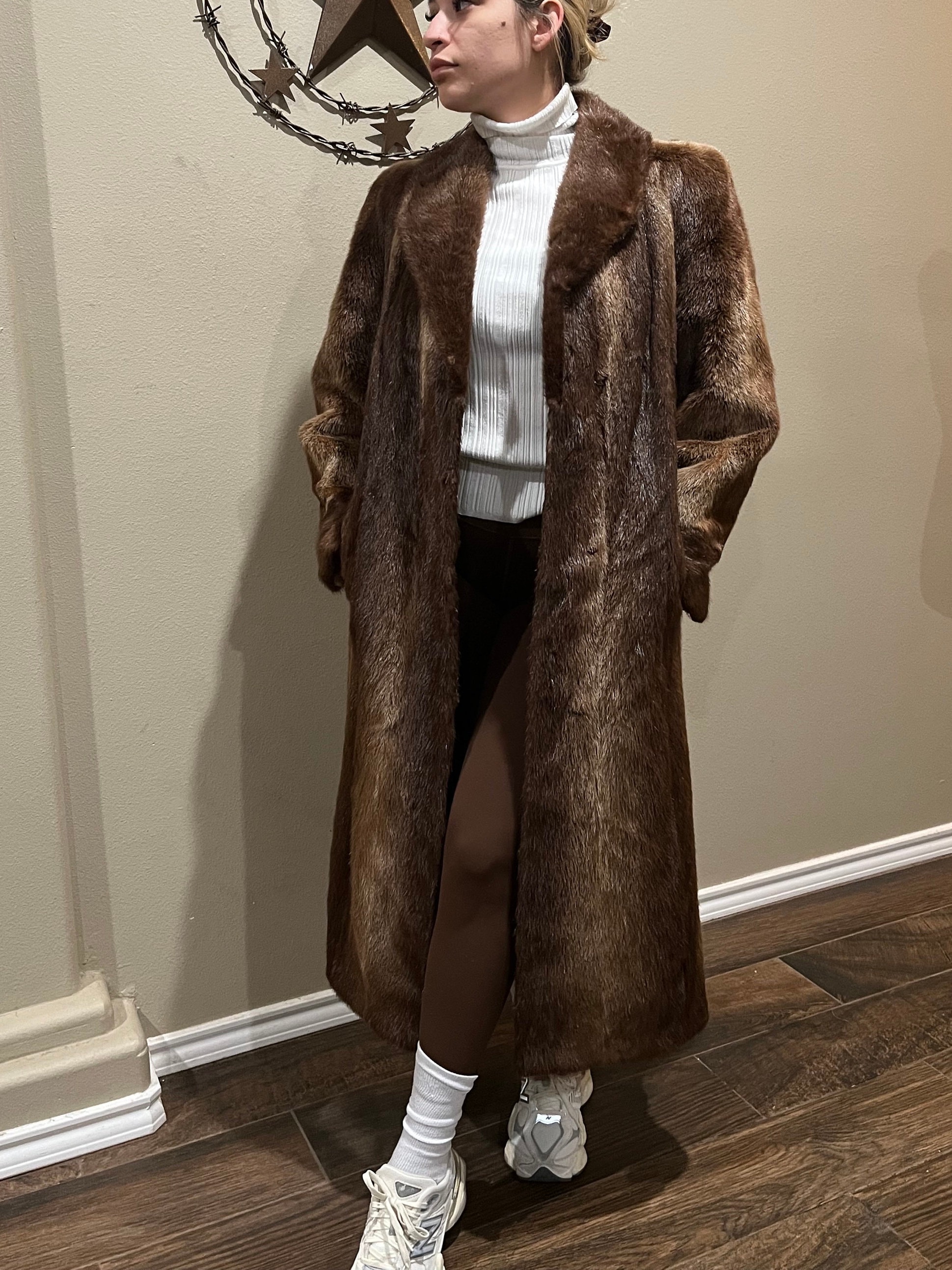Vintage Beaver Fur Coat, Brown Beaver Fur Coat, Beaver Fur, Vintage Fur Coat, Vintage Beaver Fur ...