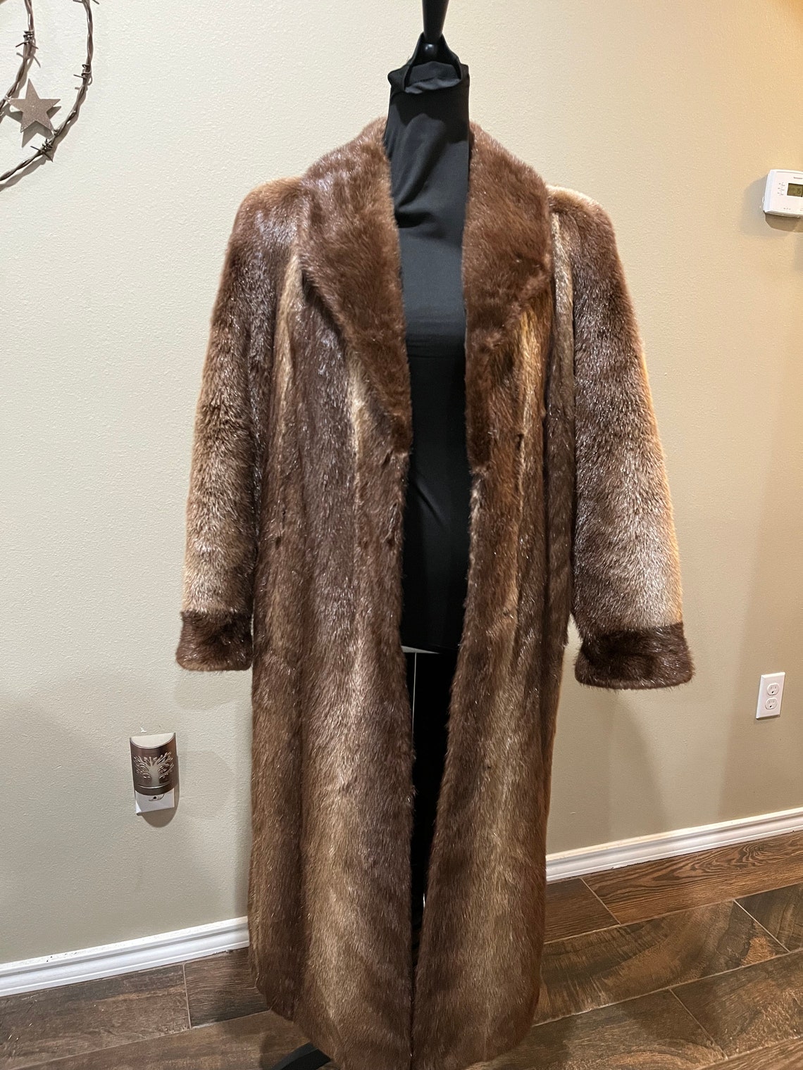 Vintage Beaver Fur Coat, Brown Beaver Fur Coat, Beaver Fur, Vintage Fur ...