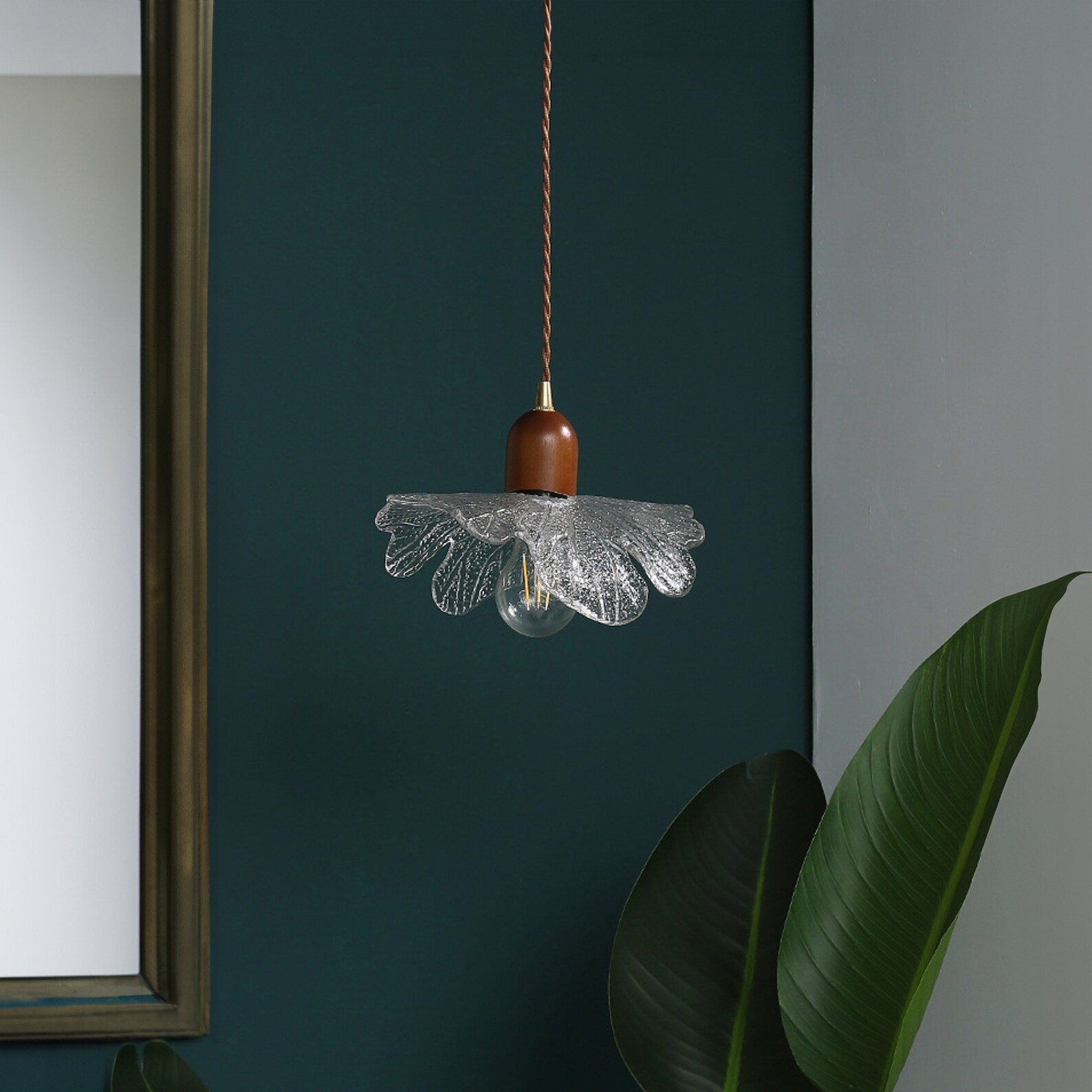 Charming Ginkgo Leaf Glass Pendant Light Gifts for Her Home Décor ...