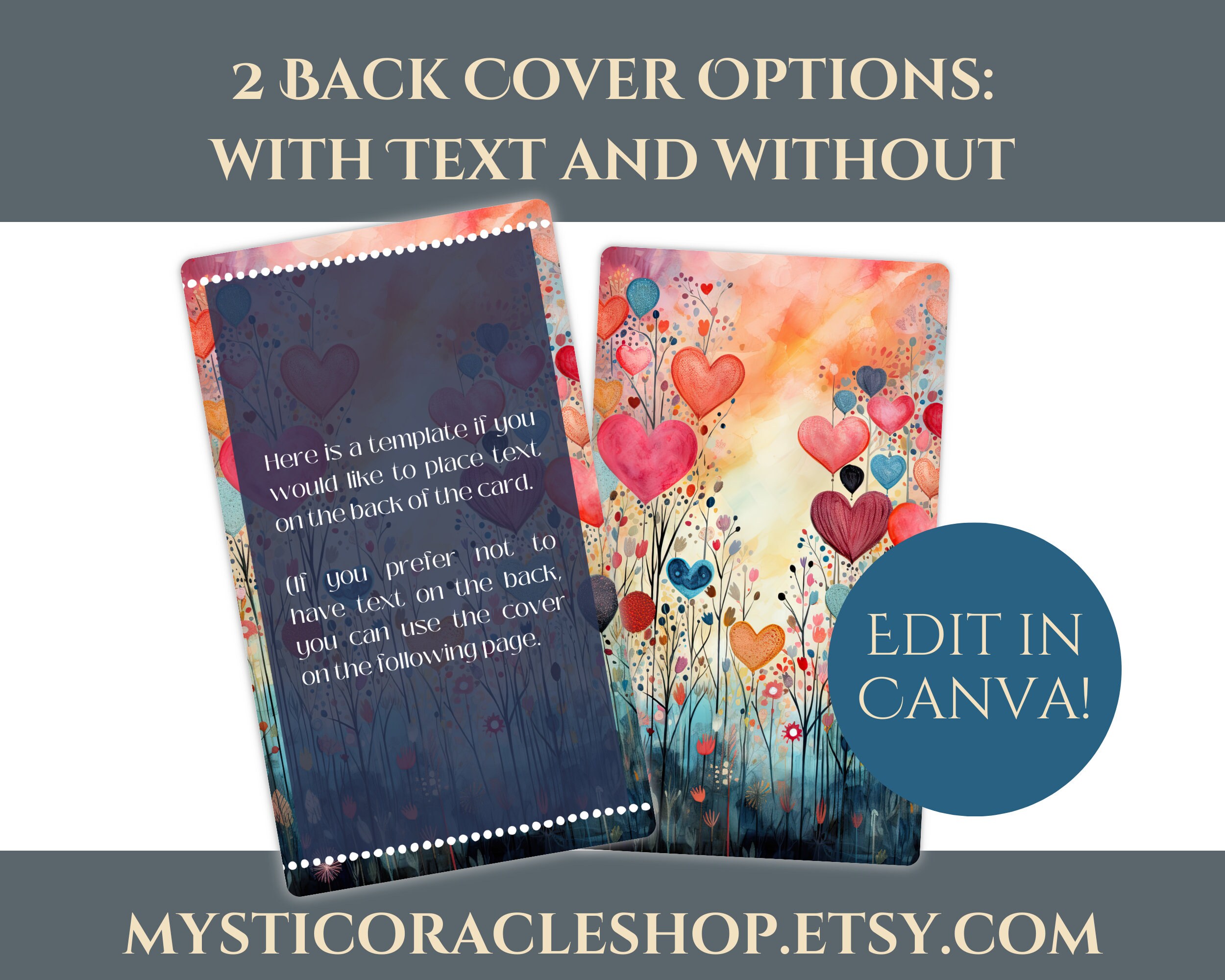 Inner Child Printable Oracle Card Deck, Editable Canva Template, Oracle ...