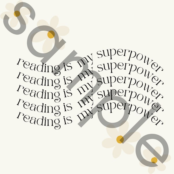 Reading is My Superpower - Etsy