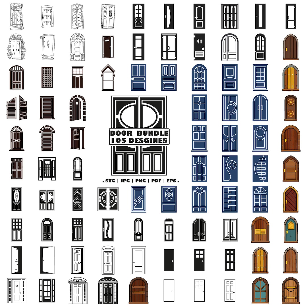 Door SVG, Door SVG Bundle, Open Door SVG, Door Clipart, Front Door Svg ...