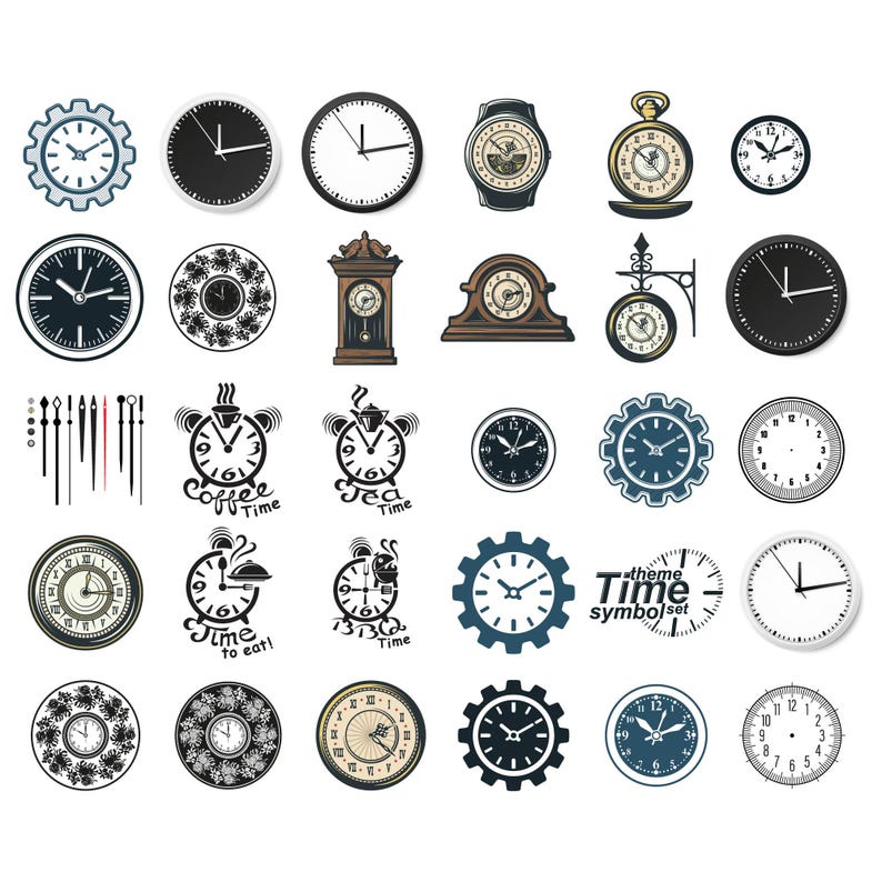 Clock Face Big Bundle Svg,clock Face Cricut Cut Svg,clock Svg,clock ...