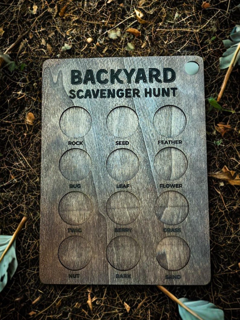 Encourage Outdoor Adventures With Personalized Nature Hunt Board for ...