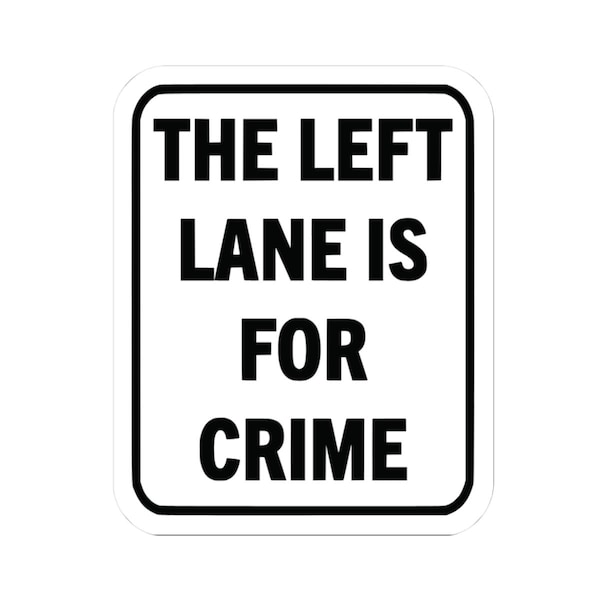 Left Lane Sticker Car - Etsy