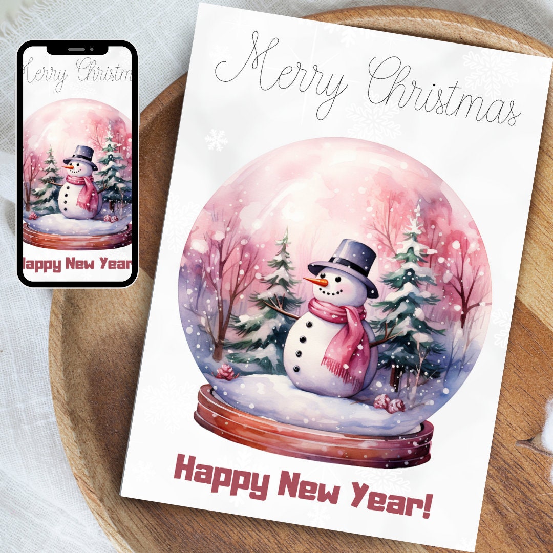 Editable Christmas Card Wishes, Wishes for Family, Gift Digital Card ...
