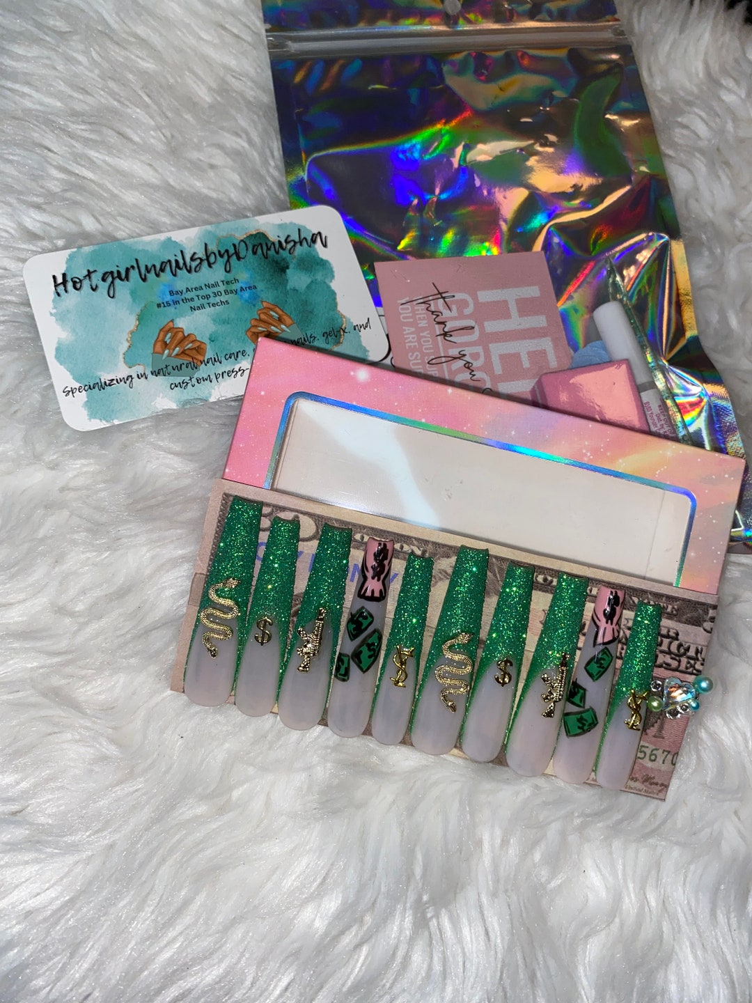 Money Press on Nails - Etsy