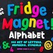 Fridge Magnet Alphabet Clipart, Upper Case & Lower Case Letters ...