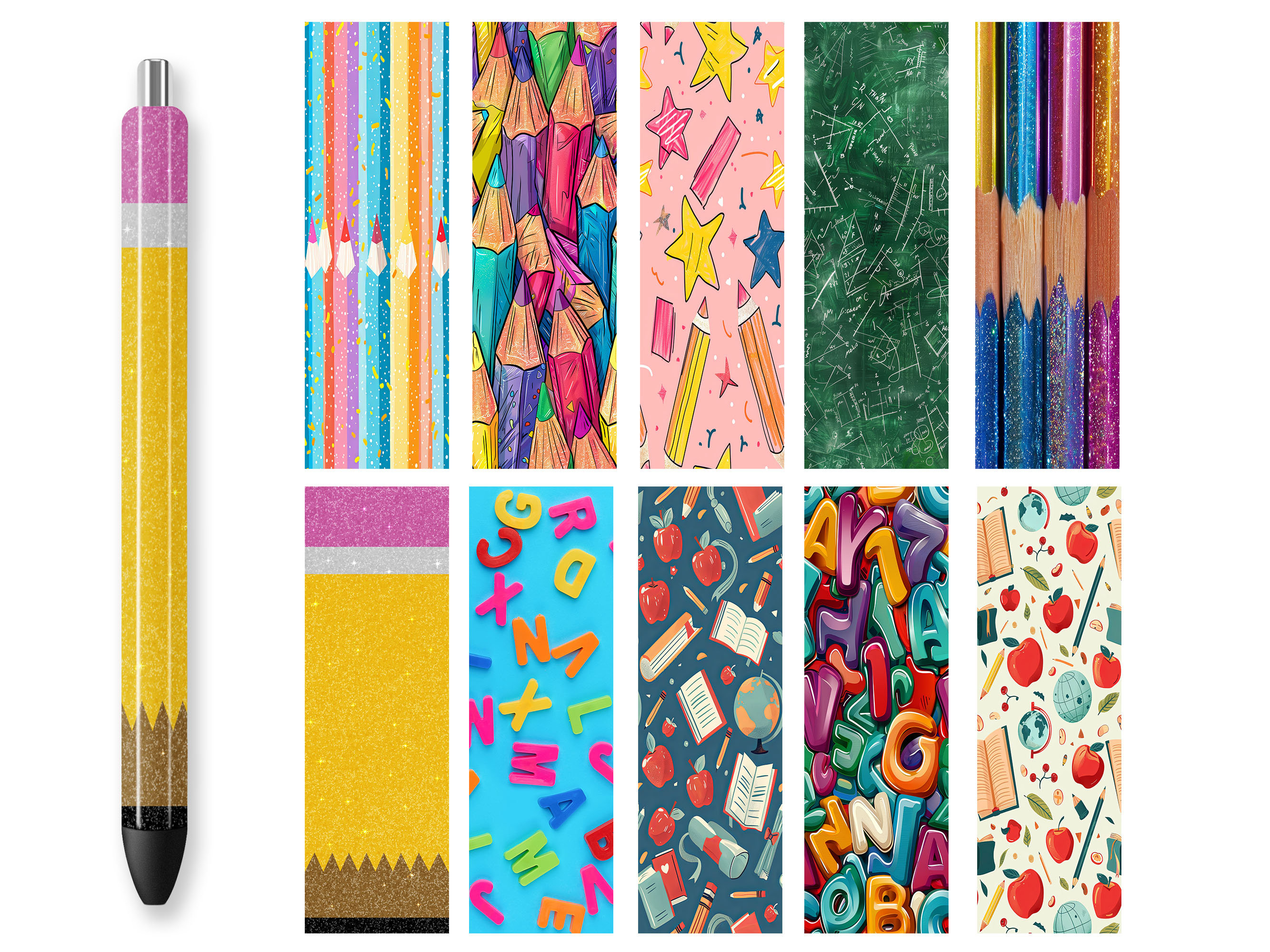 30 Back to School Digital Pen Wrap Bundle, Student Gift, Teacher Gift ...