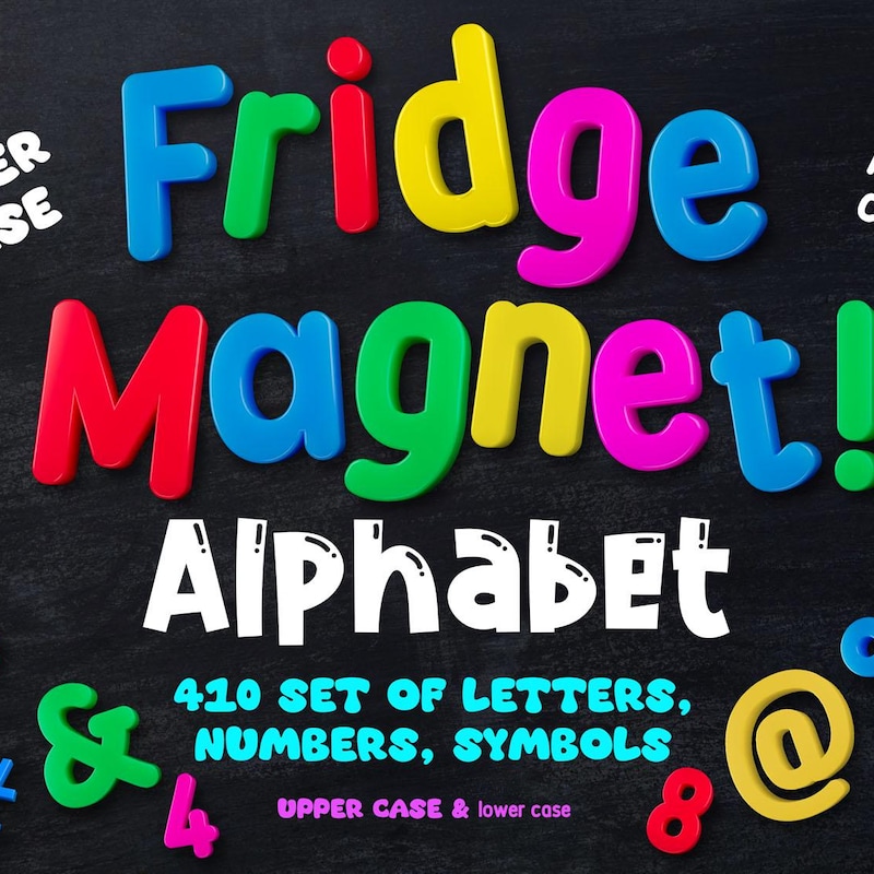 Alphabet Magnets - Etsy