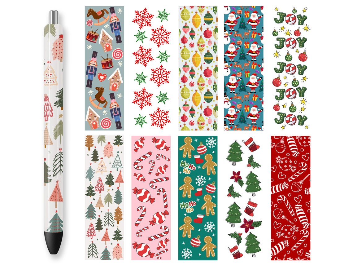 Christmas Pen Wrap Bundle: Holiday PNG Designs (digital Download) - Etsy