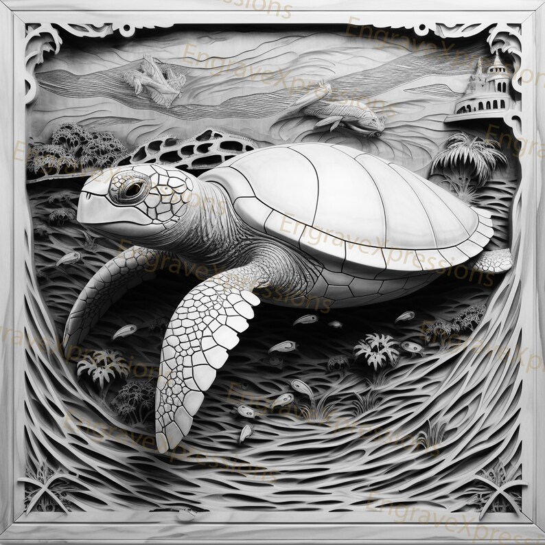 Laser Burn PNG 3D Illusion Engrave Laser Ready Lightburn File Digital ...