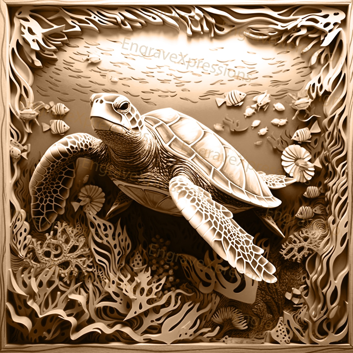 Laser Burn PNG 3D Illusion Engrave Laser Ready Lightburn File Digital ...