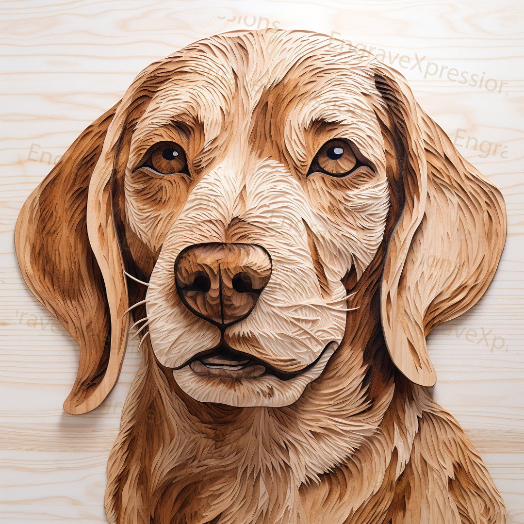 3D Beagle Laser Engrave File: Illusion Dog Art (digital Design) - Etsy
