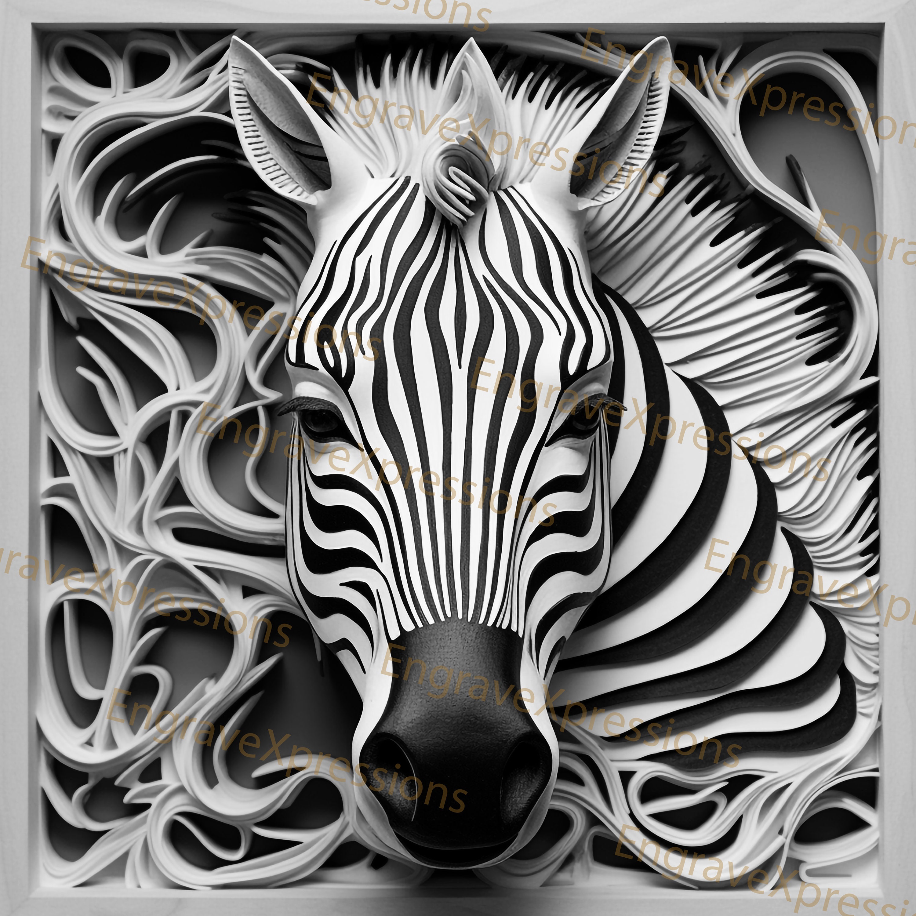 Laser Burn PNG 3D Illusion Engrave Laser Ready Lightburn File Digital ...