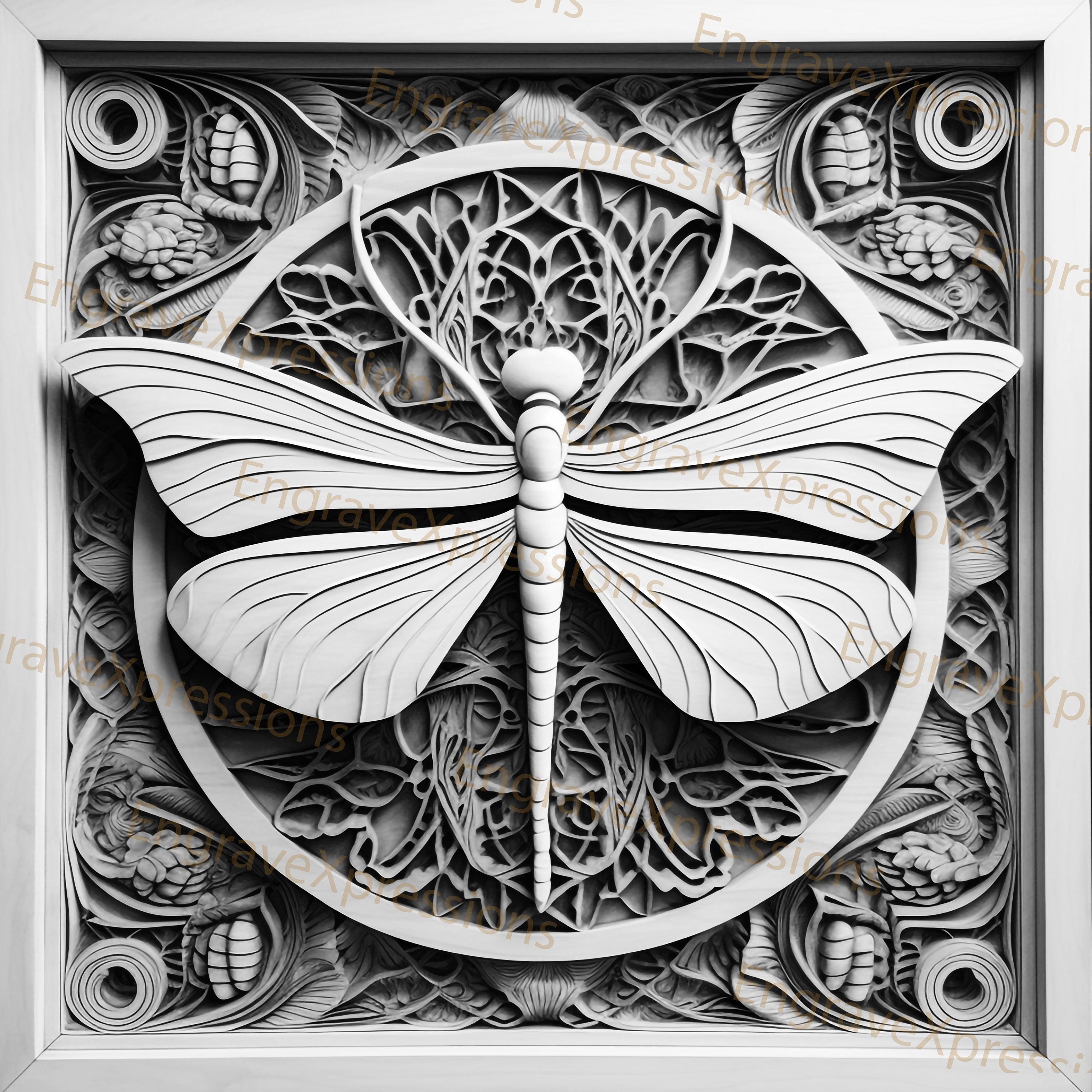 Laser Burn PNG 3D Illusion Engrave Laser Ready Lightburn File Digital ...