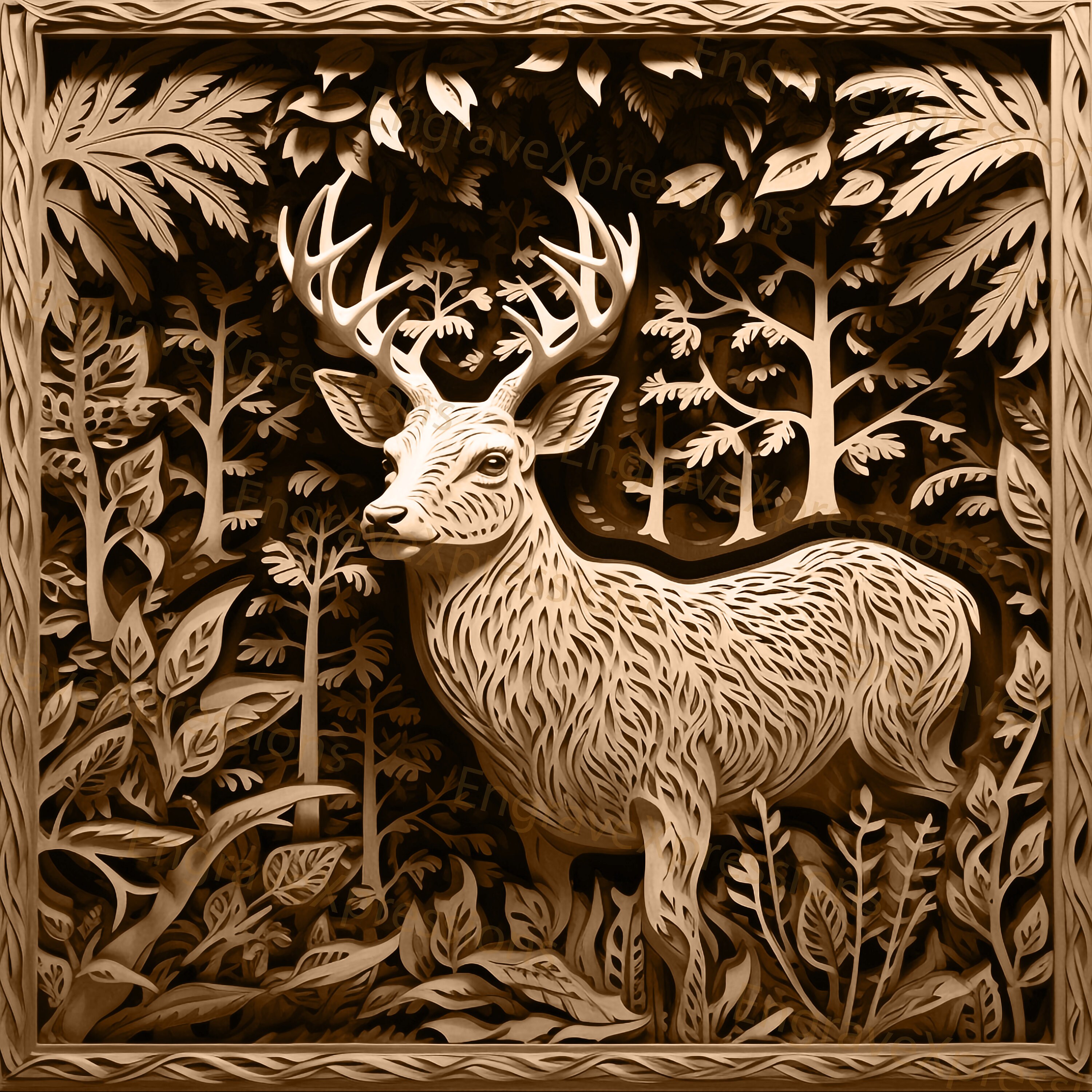 Laser Burn PNG 3D Illusion Engrave Laser Ready Lightburn File Digital ...