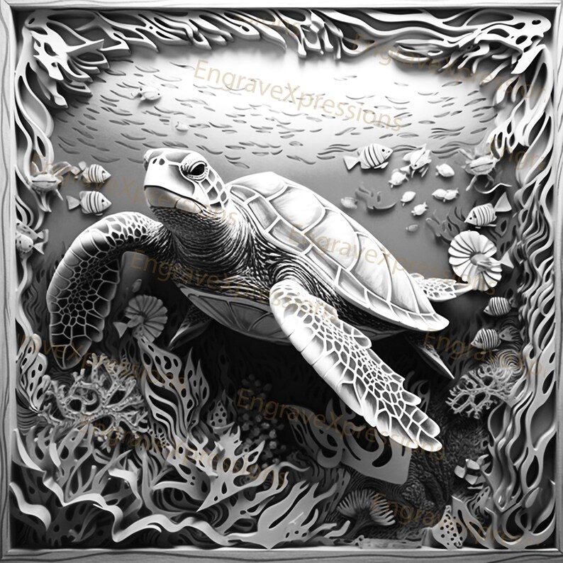 Laser Burn PNG 3D Illusion Engrave Laser Ready Lightburn File Digital ...