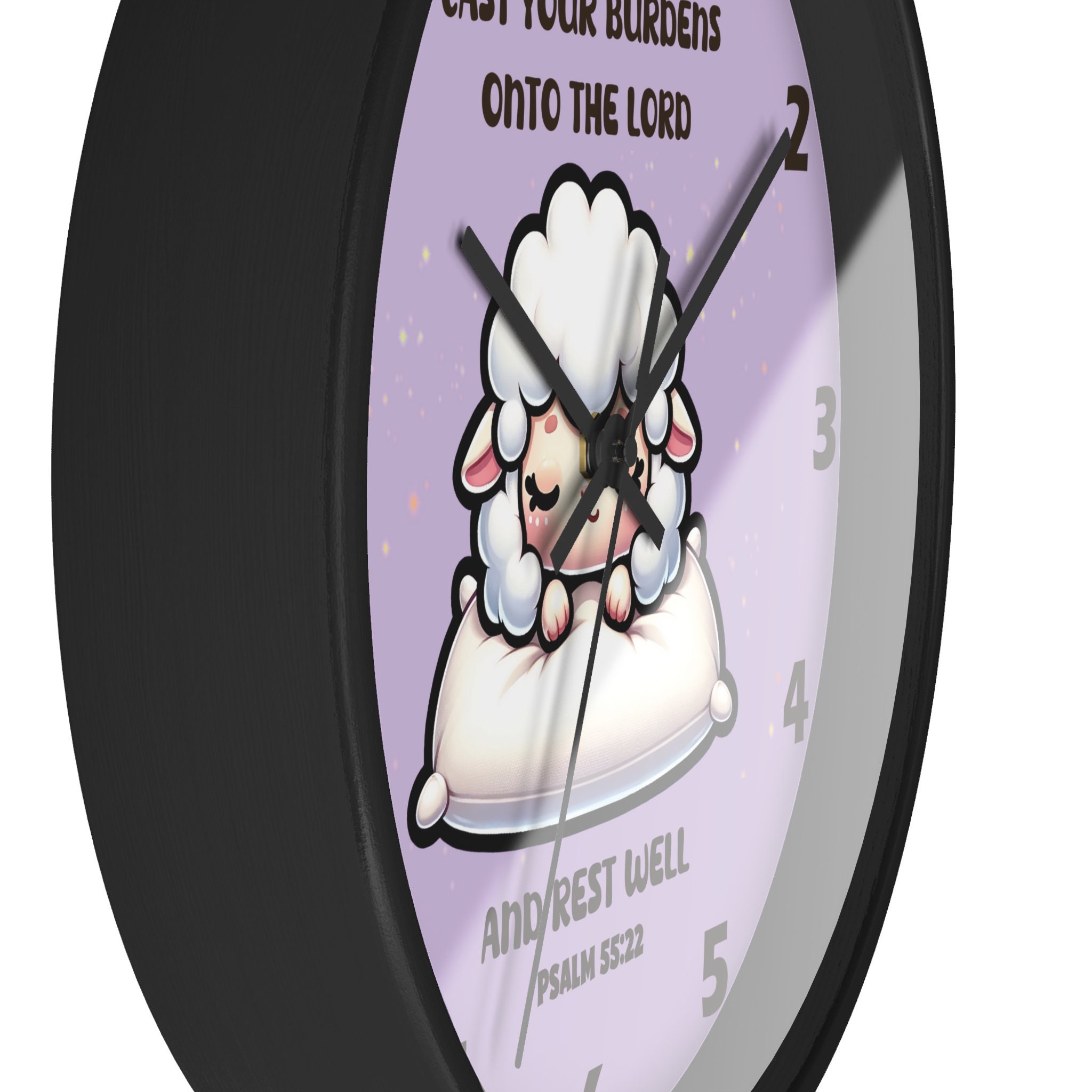 Christian Wall Clock Bible Verse Clock Faith Inspired Clock Scripture ...